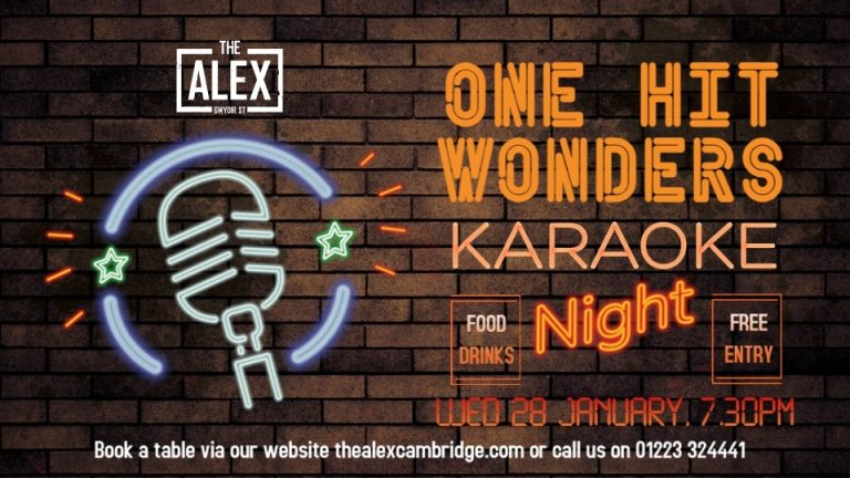 Karaoke Night: One Hit Wonders – The Alex Cambridge